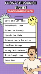 250+ Funny Submarine Names (Dive into Laughter!)