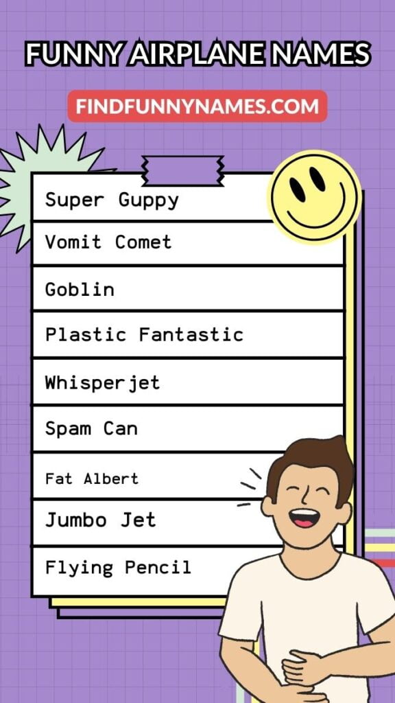 200+ Funny Airplane Names (Laughter at 30,000 Feet!)