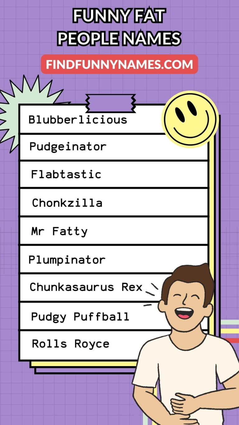 200+ Funny Names for Fat People - Humor Meets Body Positivity