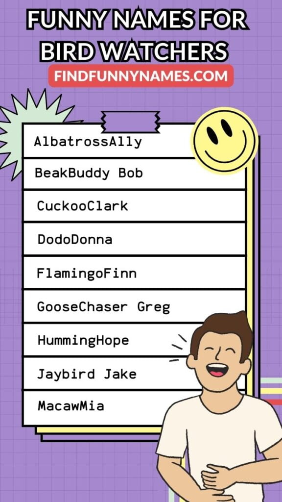 200+ Funny Names for Bird Watchers (Peeks to Feathered Friends)