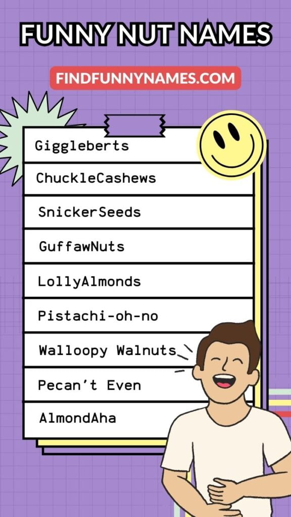 200+ Funny Nut Names (Laughter Behind the Crunch)