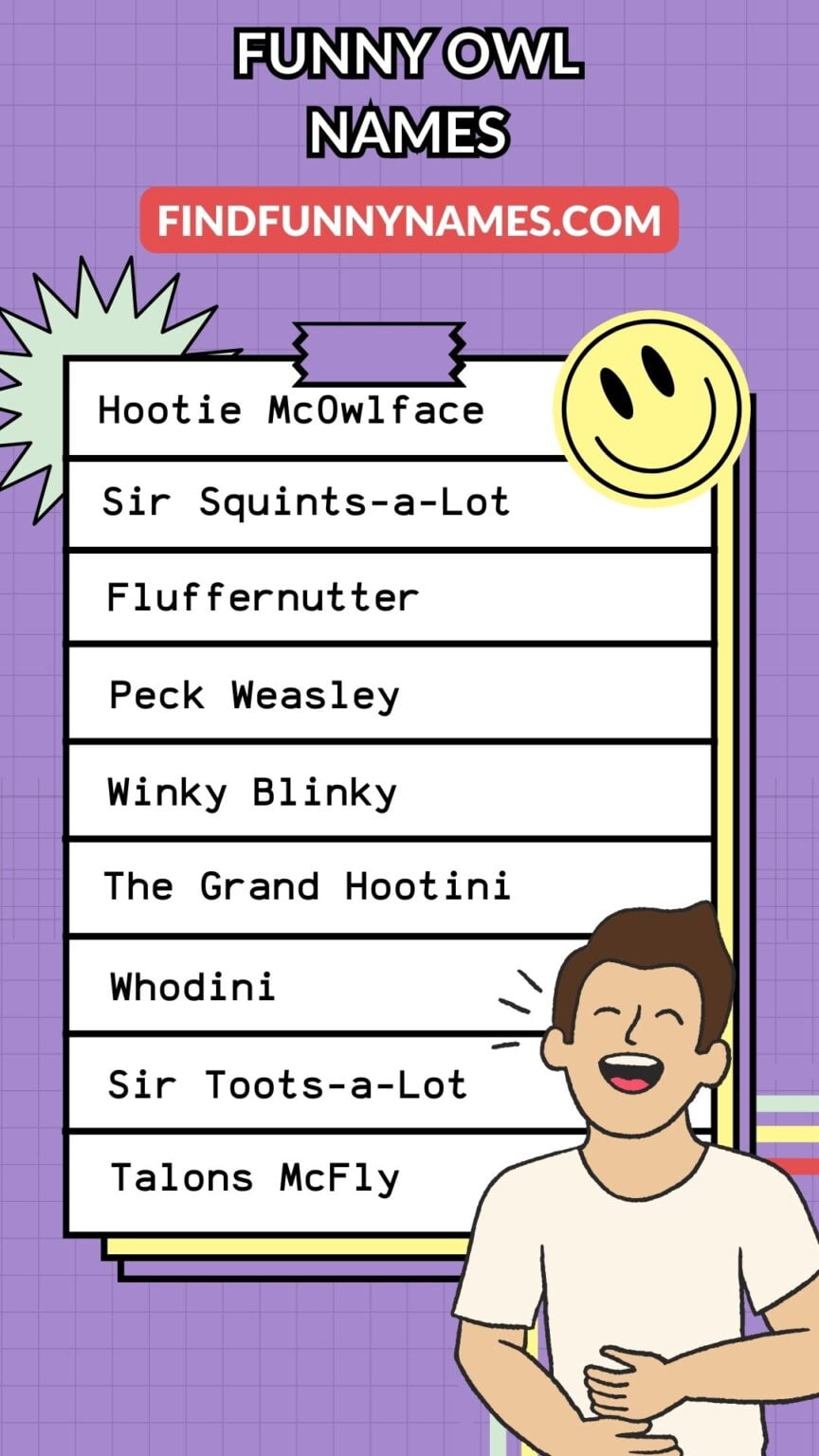 420+ Funny Owl Names Generator (2024)