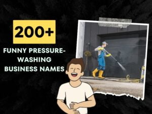 200+ Funny Pressure-Washing Business Names