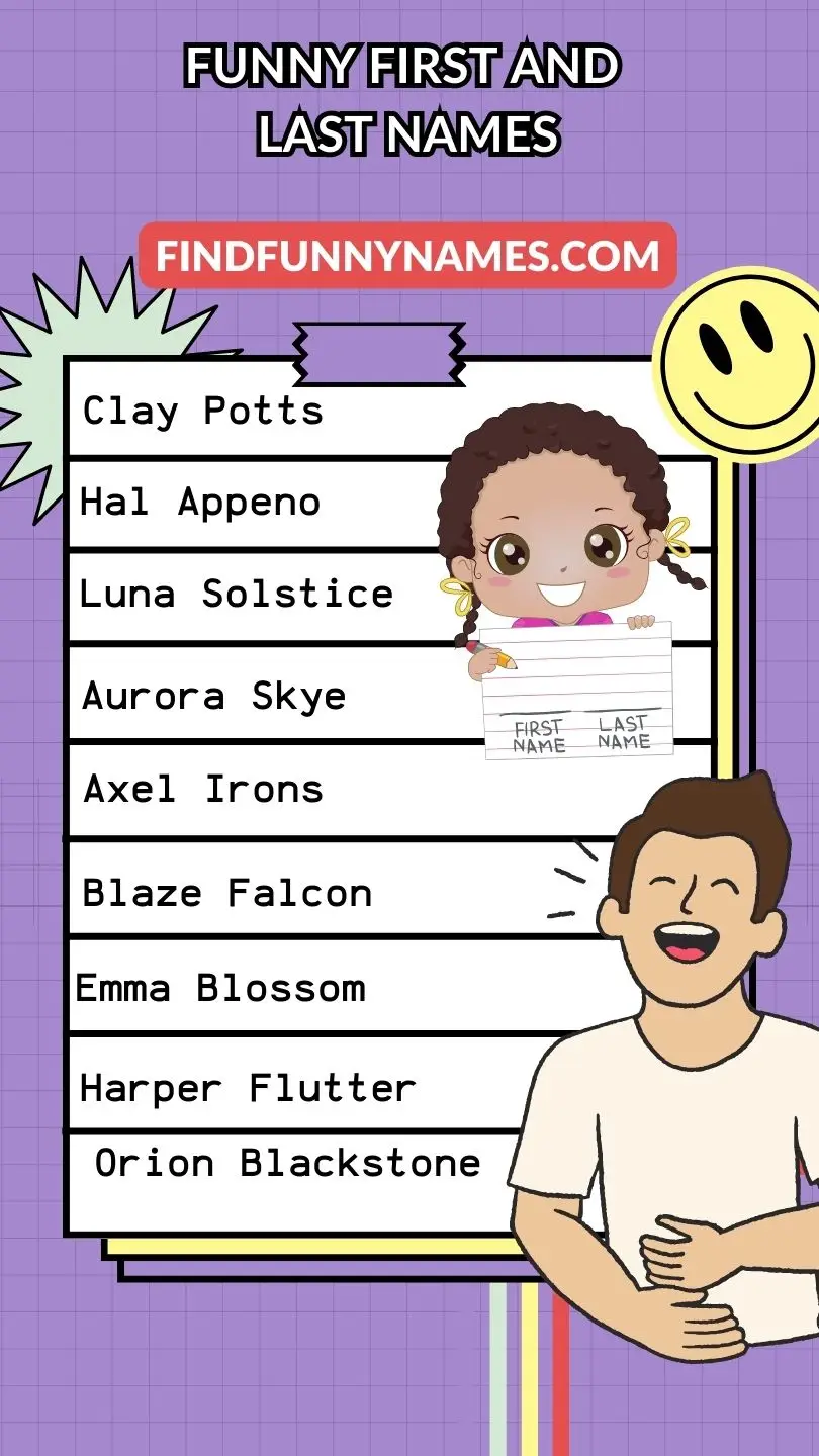 250 Funny First And Last Names Humor In Every Introduction 250 Funny First And Last Names Humor In Every Introduction